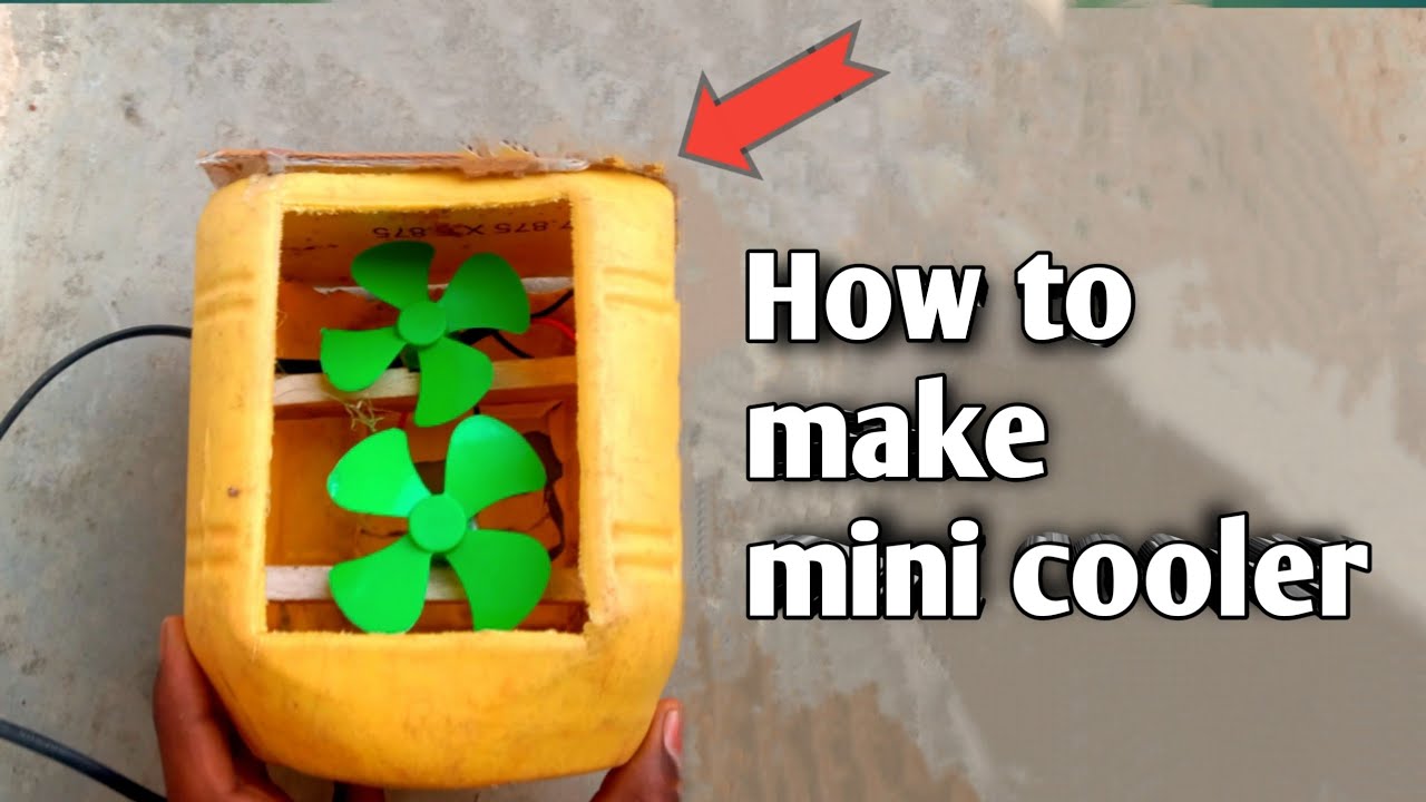 How to Make Mini Cooler / छोटा कुलर घर पर बनाएं - YouTube