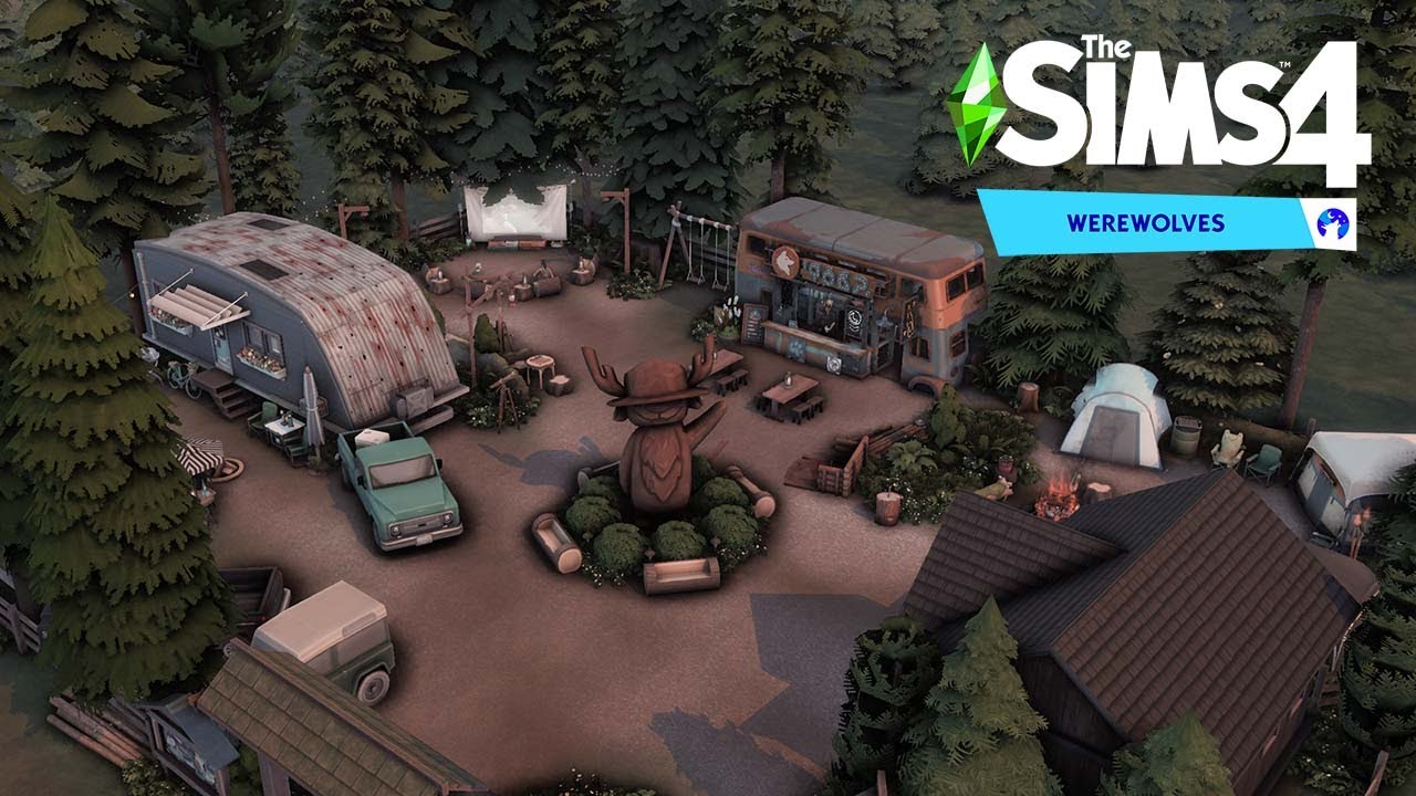 Werewolves trailer park / The Sims 4 Werewolves / No CC build - YouTube