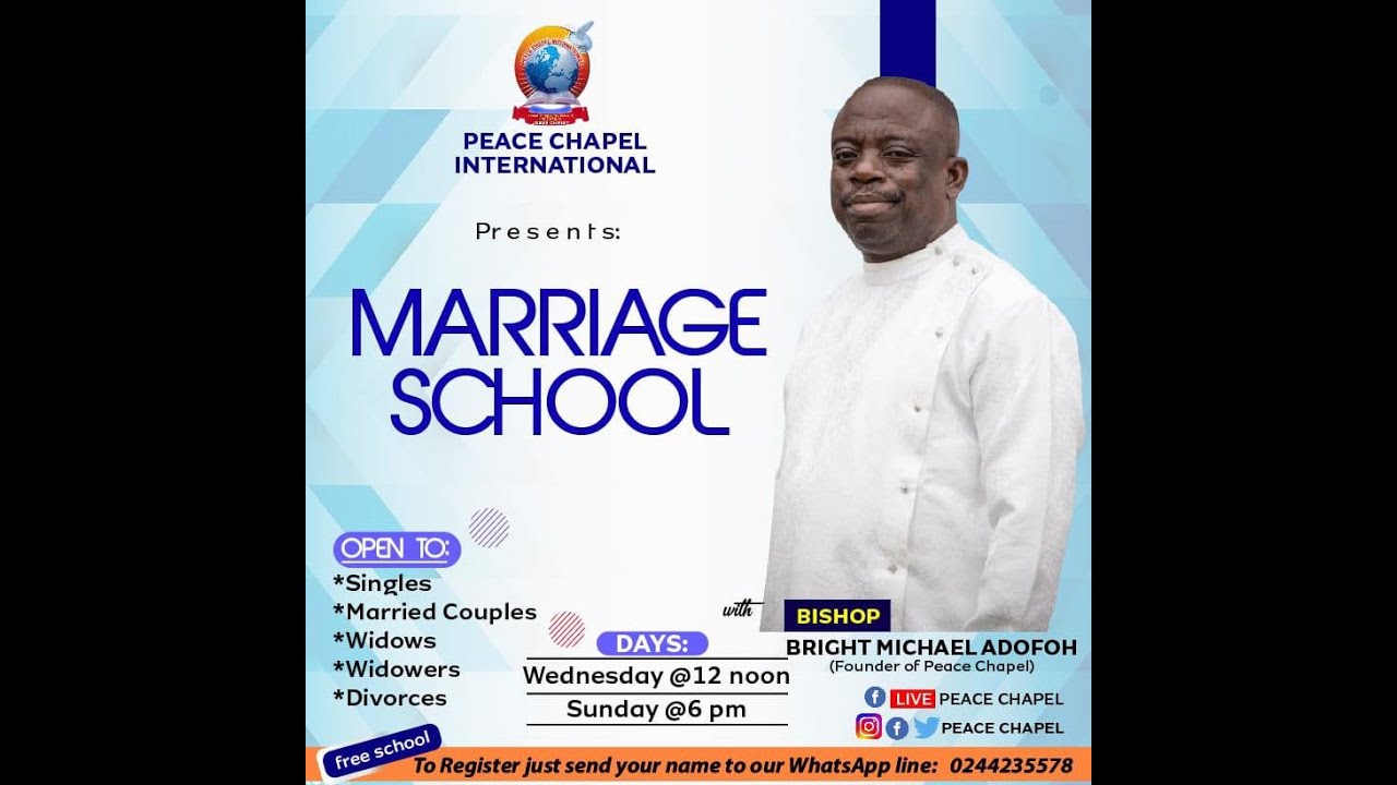 Marriage School - Questions & Answers About Marriage 2 || Bishop Bright ...