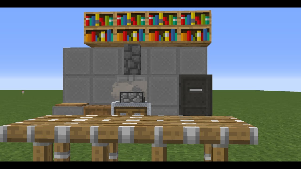 How to build a minecraft kitchen - YouTube