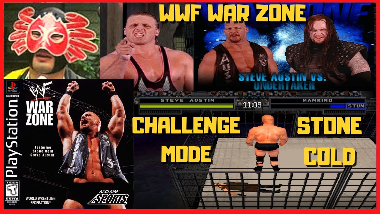 WWF War Zone (PS1) Challenge Mode Stone Cold Steve Austin - YouTube
