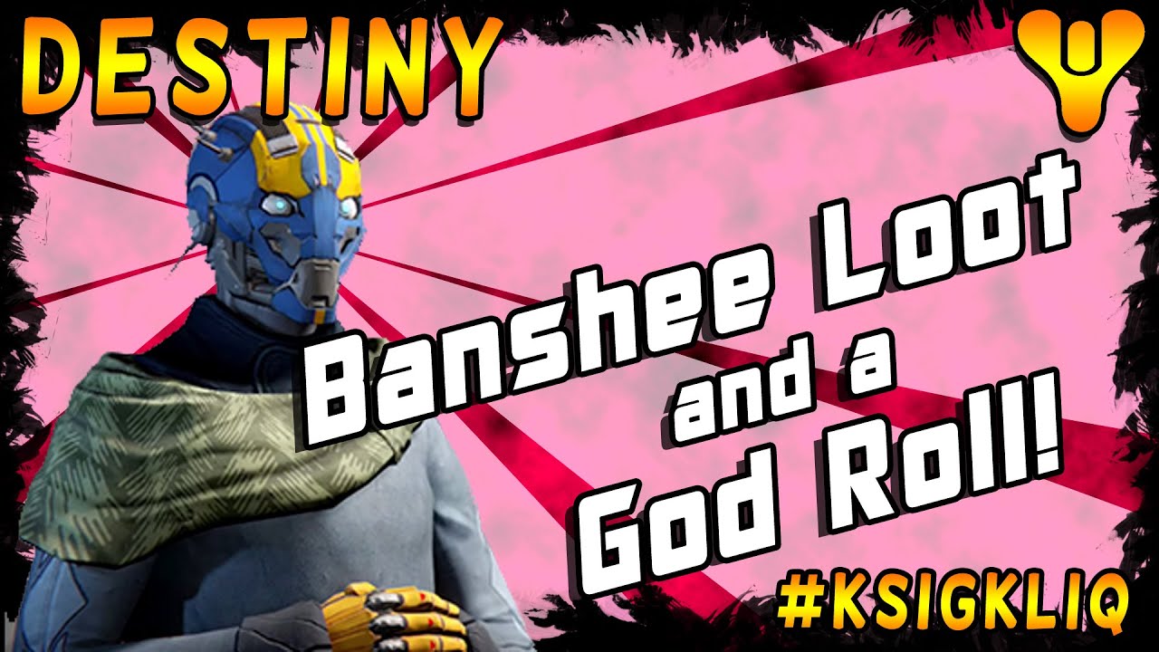 Destiny Banshee Gunsmith Rewards and a God Roll - YouTube
