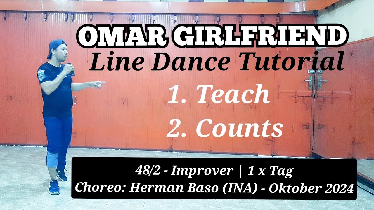 Omar Girlfriend Line Dance Tutorial (Teach & counts) - YouTube