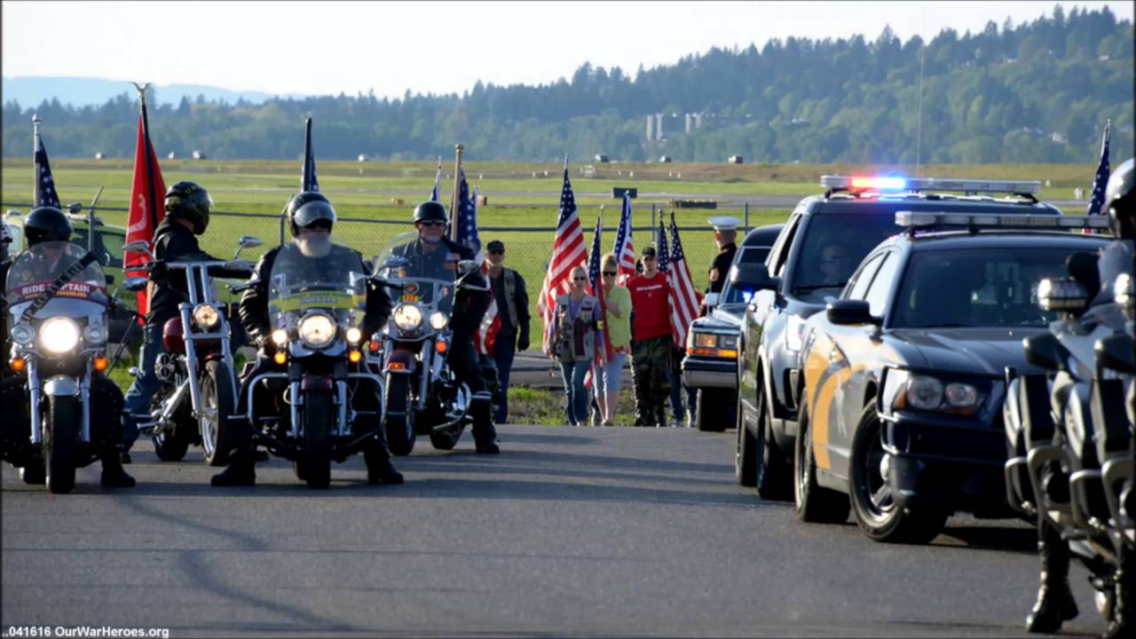 Honoring L/Cpl Ty Lewis Hart coming home 04/16/16 - Photos by Q Madp ...