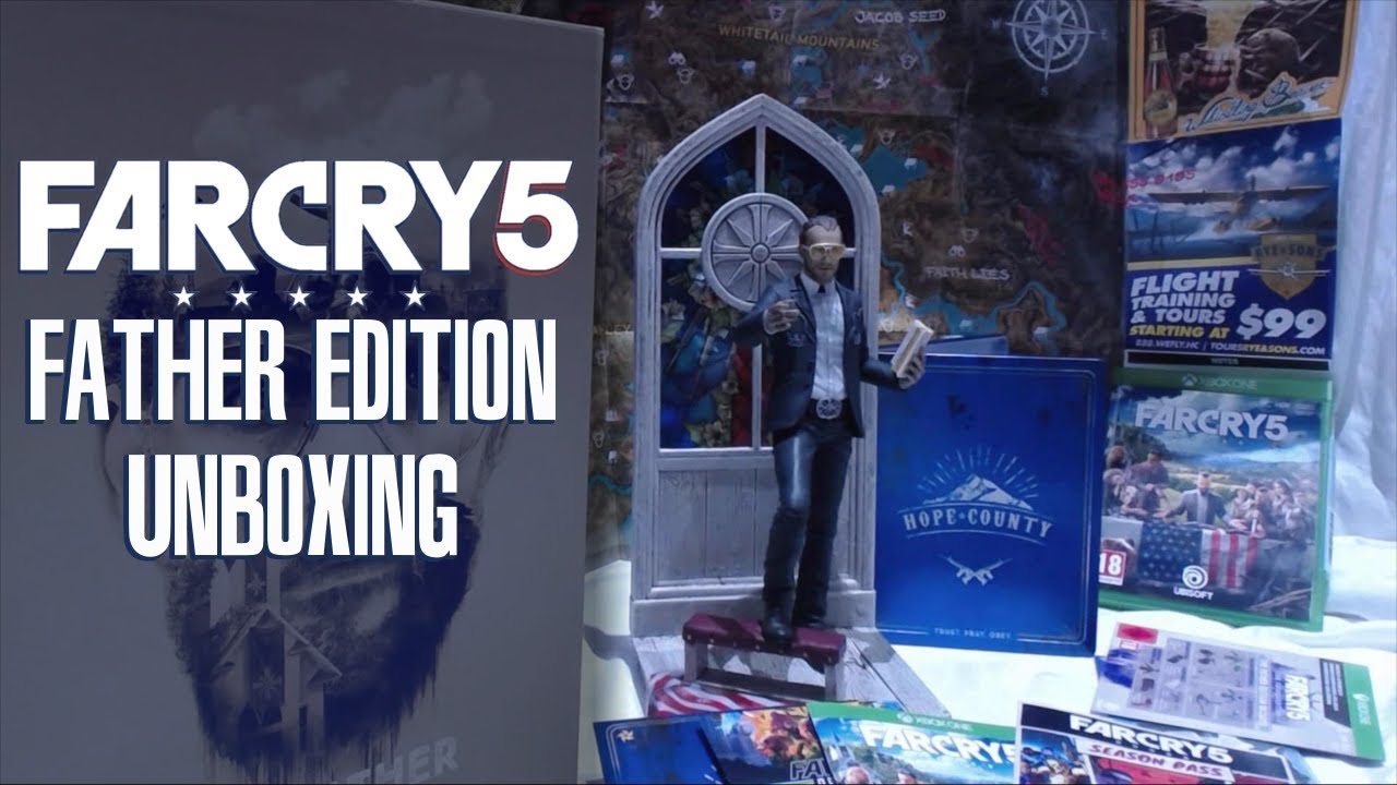 Far Cry 5: Father Edition Unboxing - YouTube
