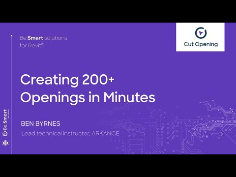 200+ openings in minutes | Cut Opening tool for Revit®! - YouTube