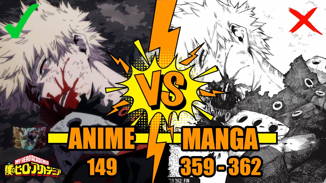 "La muerte de Bakugo" | Anime VS Manga | MHA S7 | Ep 149 - YouTube