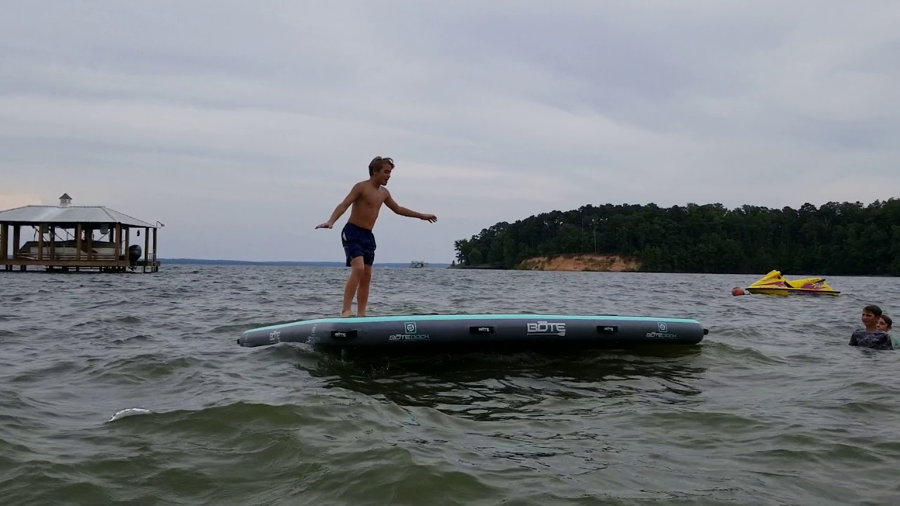 Bote Inflatable Dock with the Runner Ups - YouTube