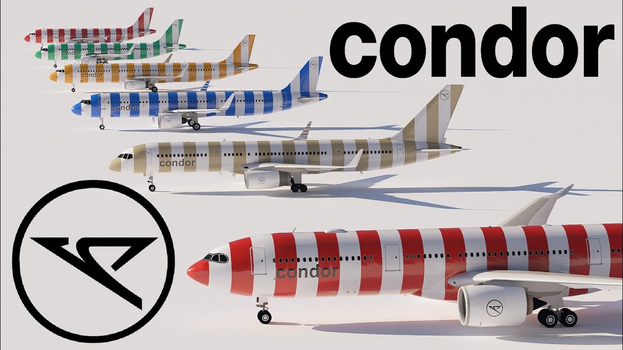 Overview of Condor Airlines Aircraft Fleet - YouTube