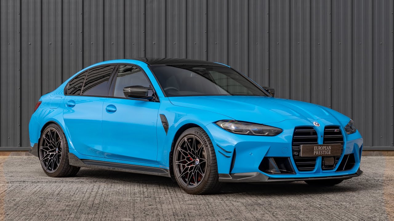 2022 BMW G80 M3 Competition - M Individual Riviera Blue - Walkaround ...