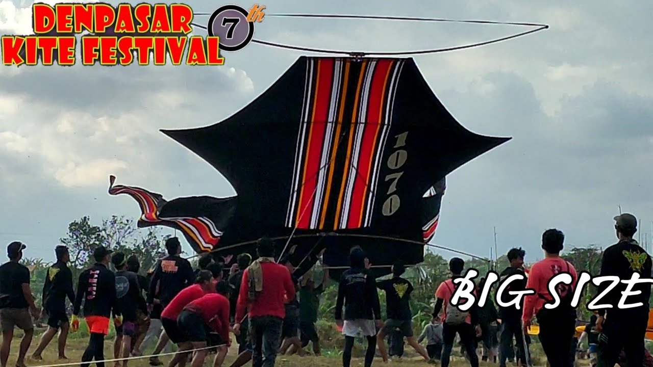 Lomba layang-layang pelangi Denpasar Kite Festival Bali 2023 seri ...