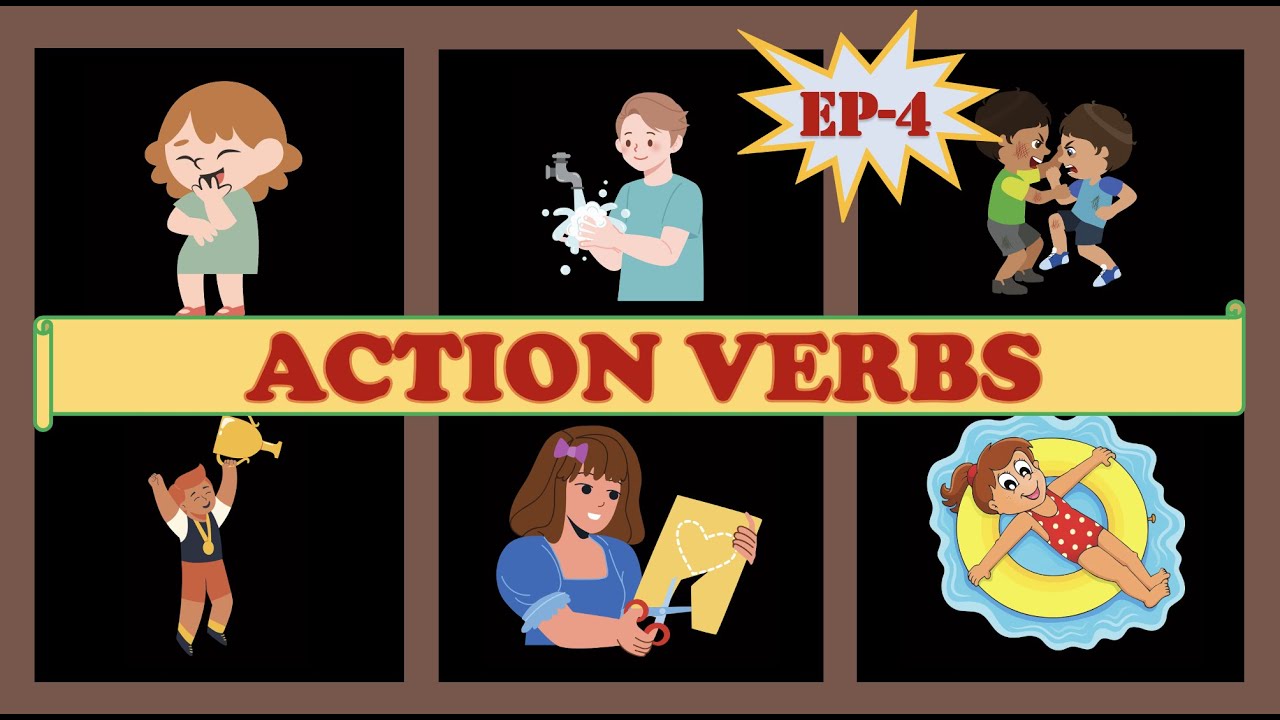 Learn about Action Verbs | Action Verbs Names and Pictures for kids ...