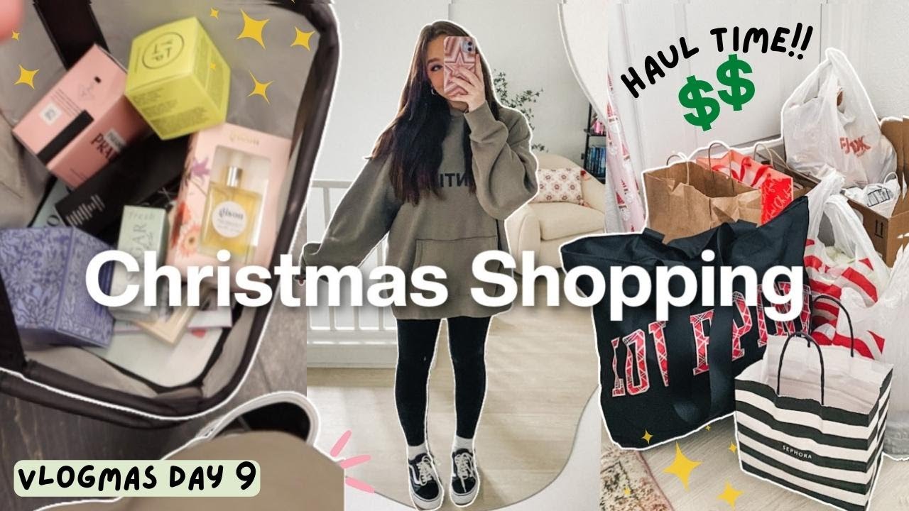 going christmas shopping!!! | VLOGMAS DAY 9 - YouTube