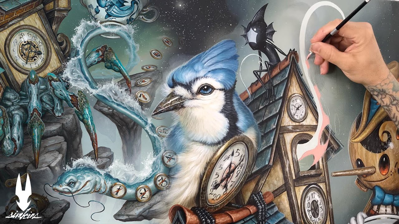 Greg "Craola" Simkins painting "In The Meantime" - YouTube