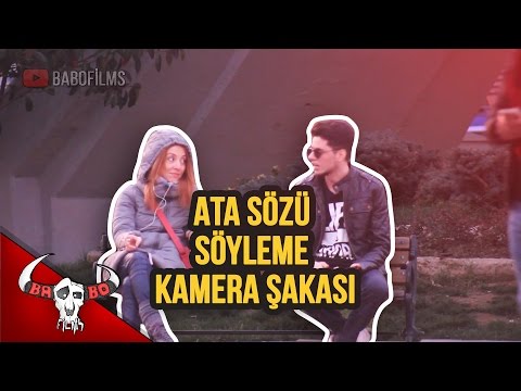 Sokaktaki İnsanlara Ata Sözü Söyleme - Kamera Şakası