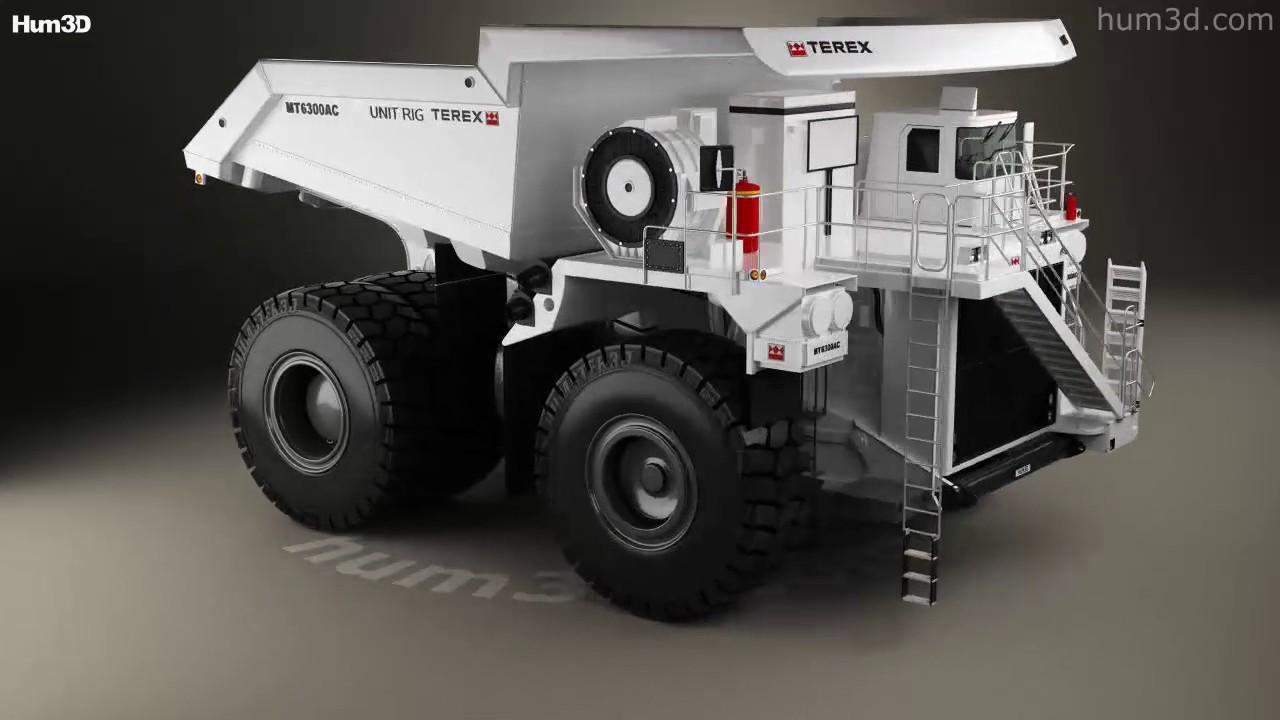 Terex Unit Rig MT6300 AC Dump Truck 2013 3D model by 3DModels.org - YouTube