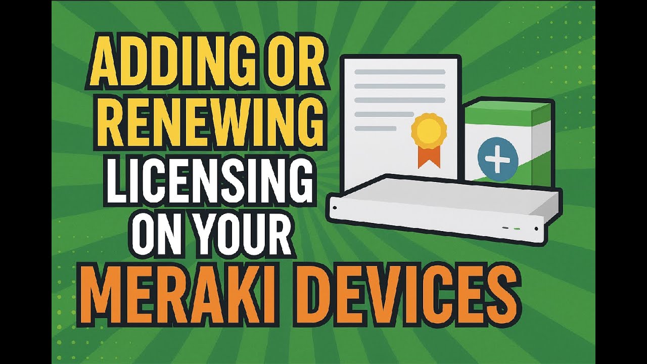 How to Renew or Add Licensing to your Meraki Devices - YouTube