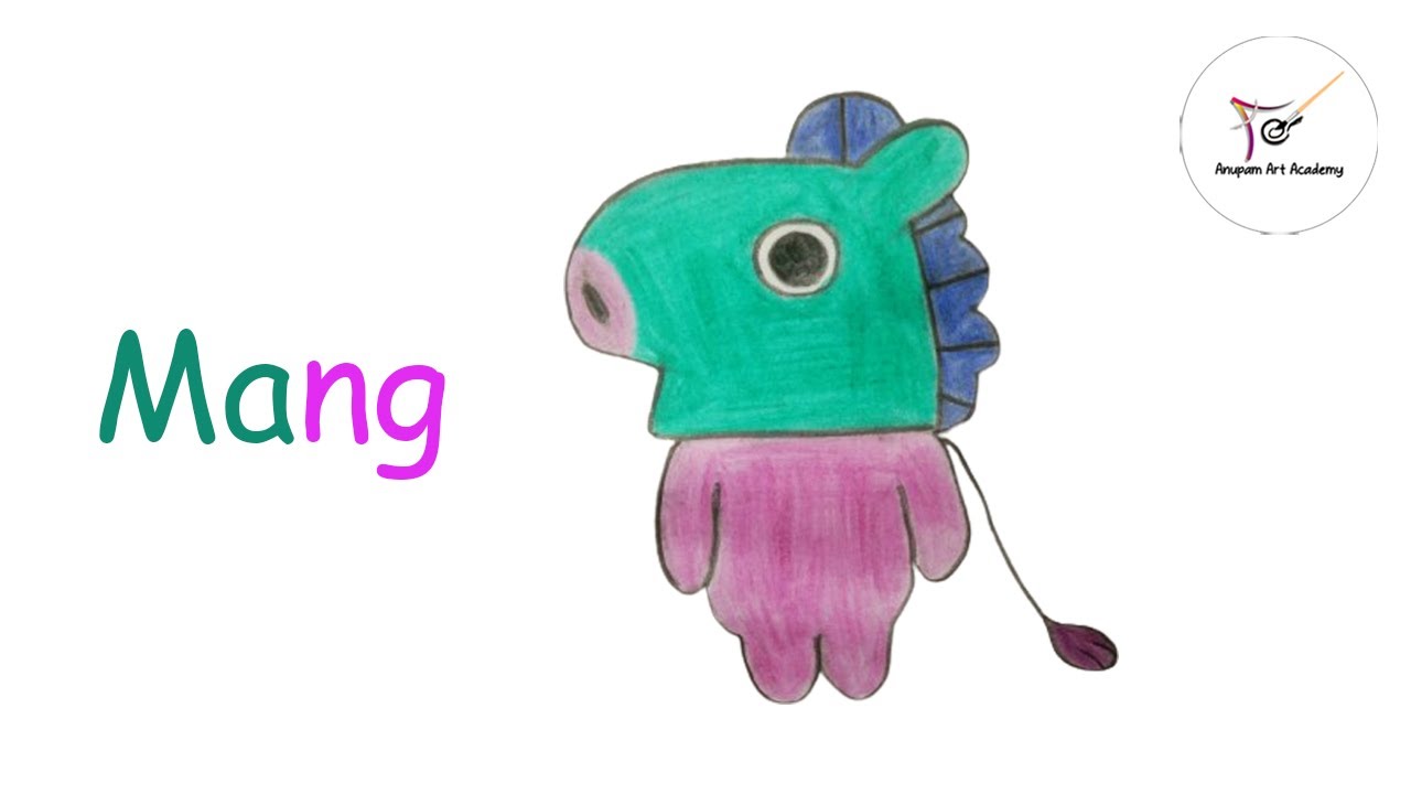 Mang Coloring Pencil Sketch || Drawing Tutorial. - YouTube