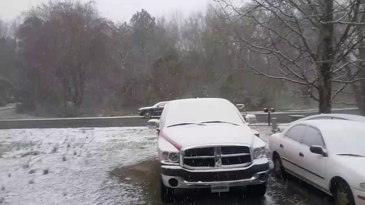 Snowing in March - YouTube