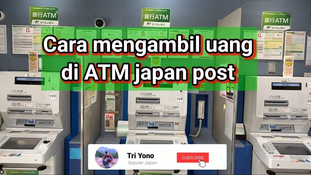 Tarik Uang di ATM Yucho., - YouTube