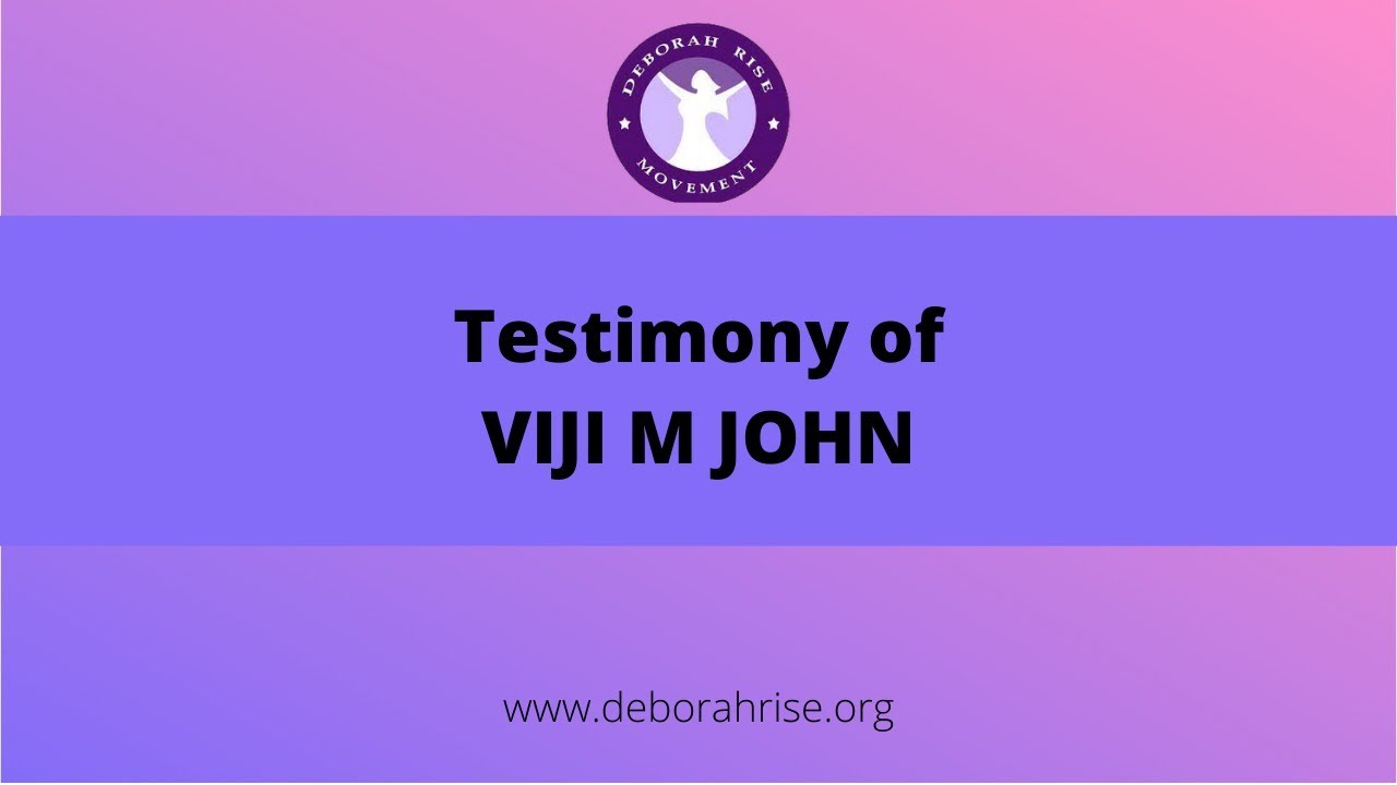 Testimony of Viji M John | DRM Prayer Connect | 21.9.2021 - YouTube