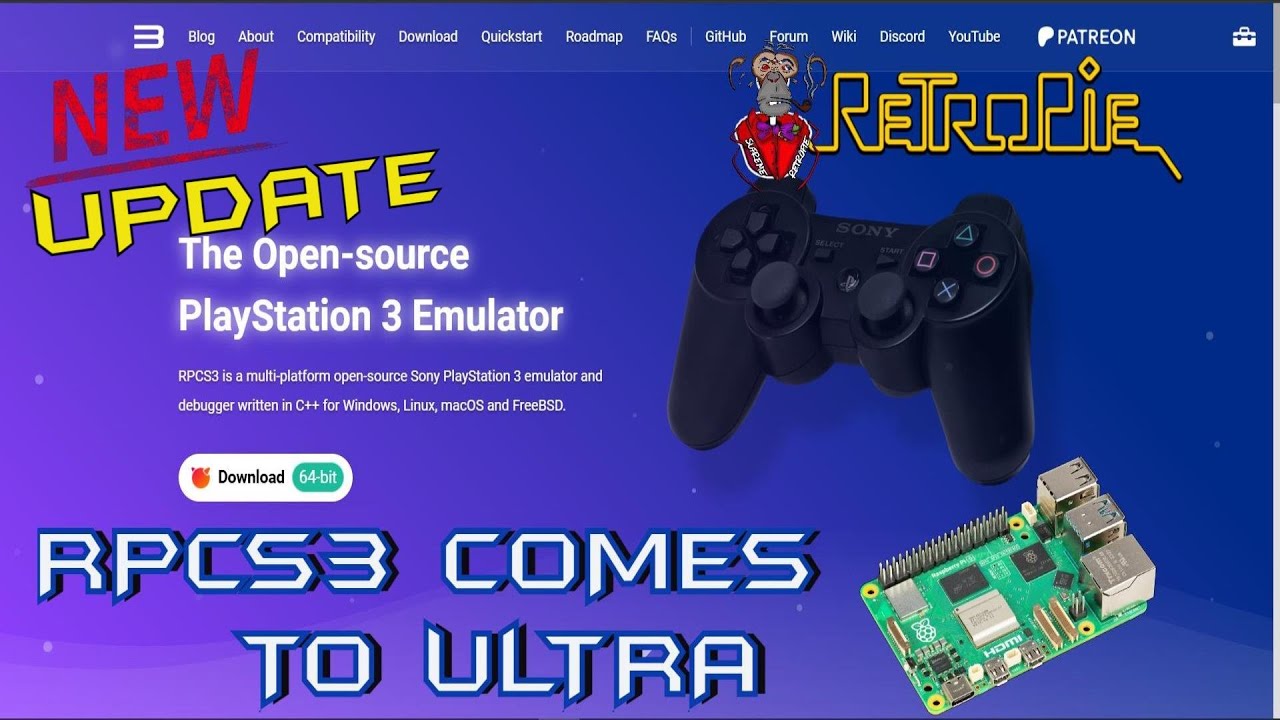 PLAYSTATION 3 EMULATION UPDATE FOR RASPBERRY PI 5 - YouTube