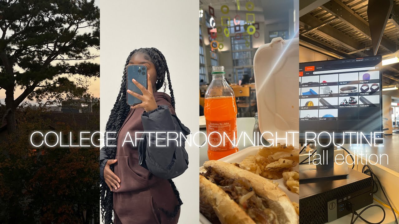 AFTERNOON/NIGHT ROUTINE of an ATL COLLEGE STUDENT || vlog style - YouTube