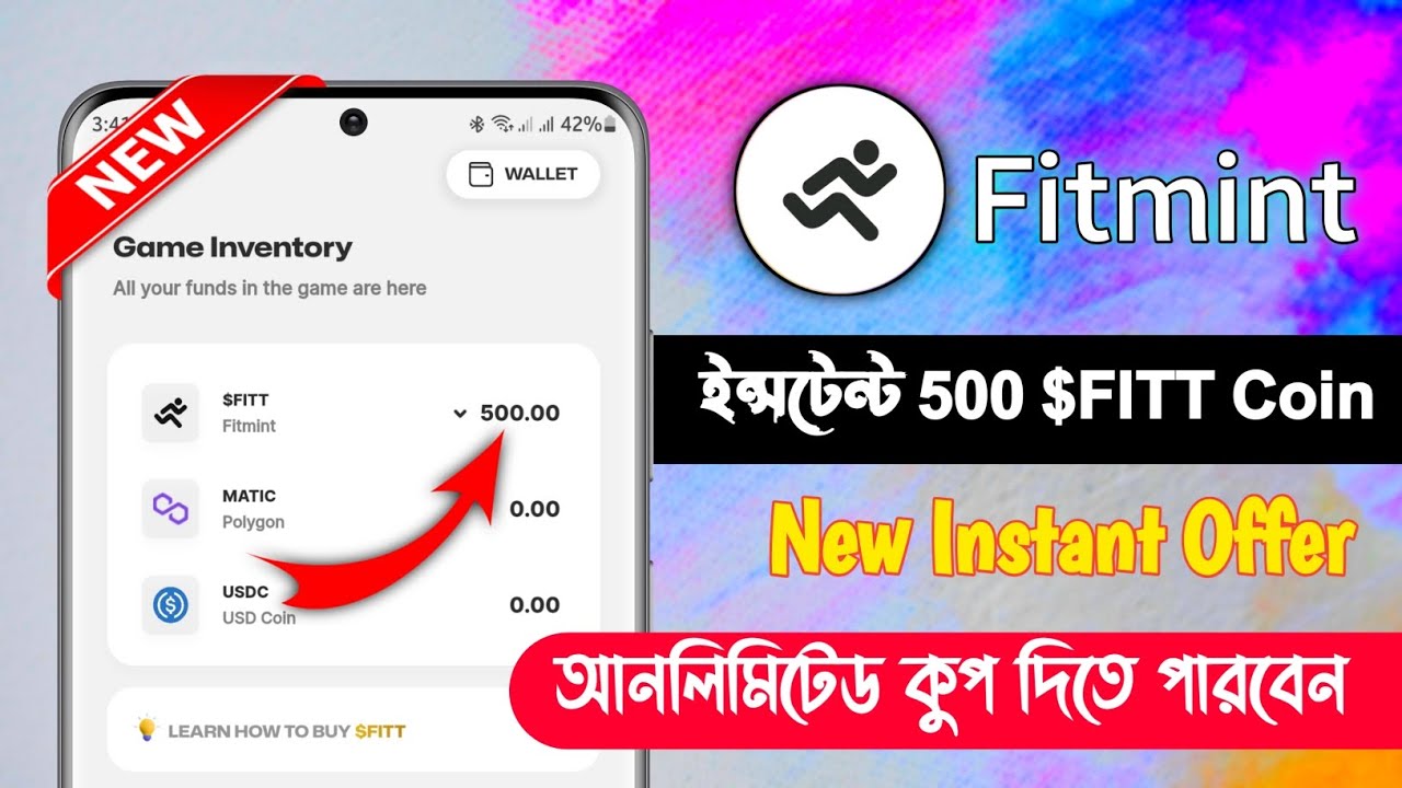 Instant 500 $FITT Token Earn 🤑 || Fitmint || new instant Airdrop 2023 || Today new airdrop - YouTube