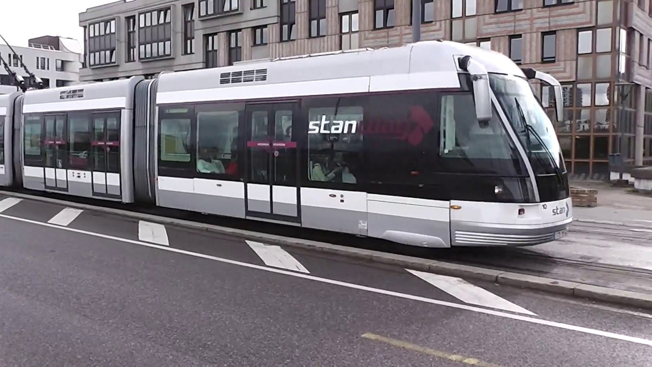 Guided trolleybuses in Nancy 09/09/17 - YouTube