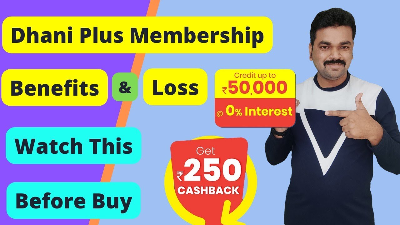 Dhani Plus Membership Benefits and Loss | Dhani Cashback Offer - YouTube