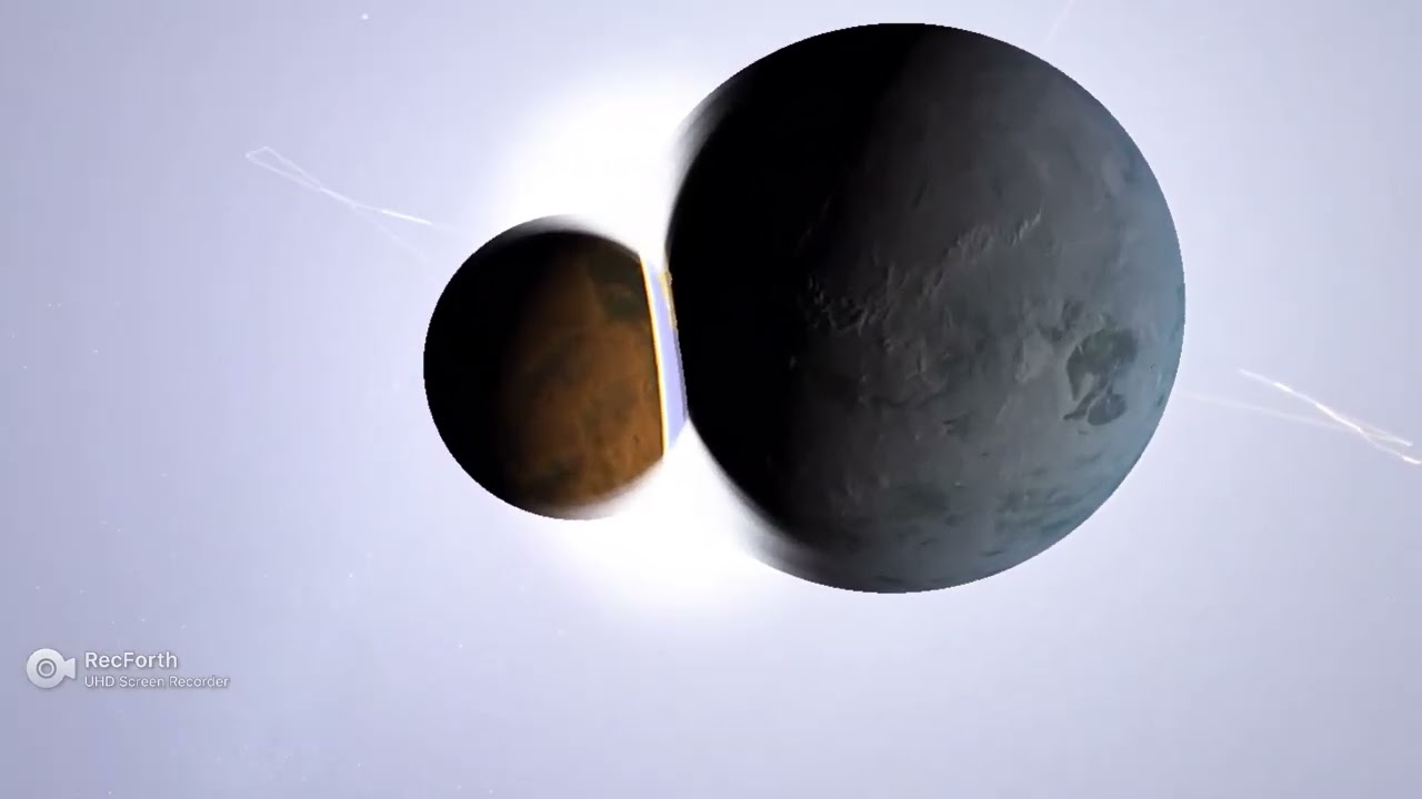 Theia crashes into Early Earth - YouTube