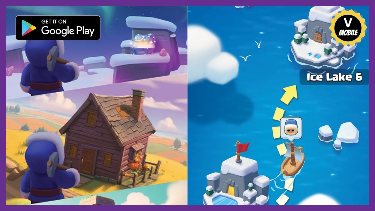 Ice Fishing Idle Merge & Mine gameplay (Android, iOs) - YouTube