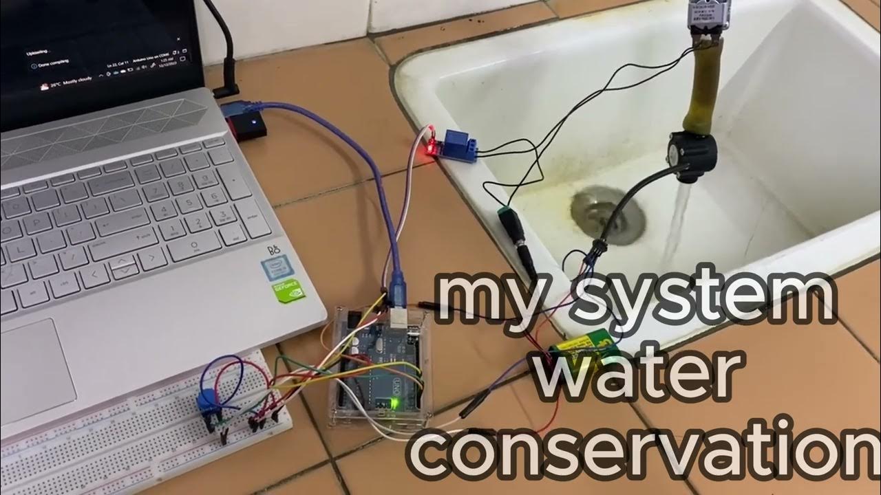 ARDUINO PROJECT WATER CONSERVATION USING SOLENOID VALVE AND WATERFLOW SENSOR - YouTube