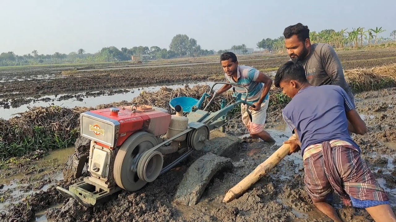 tractor rice field ACI power tiller 20 HP - YouTube