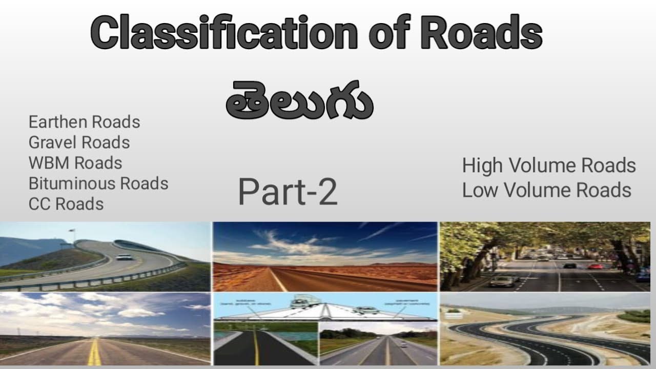 Classification of Roads # Transportation Engineering #Myna civil ...