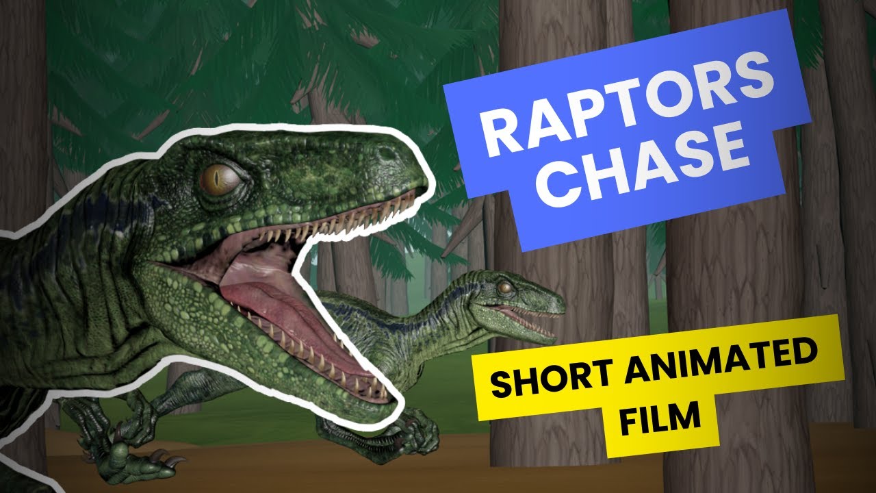 RAPTORS CHASE SCENE | Short Animated Film 2021 - YouTube
