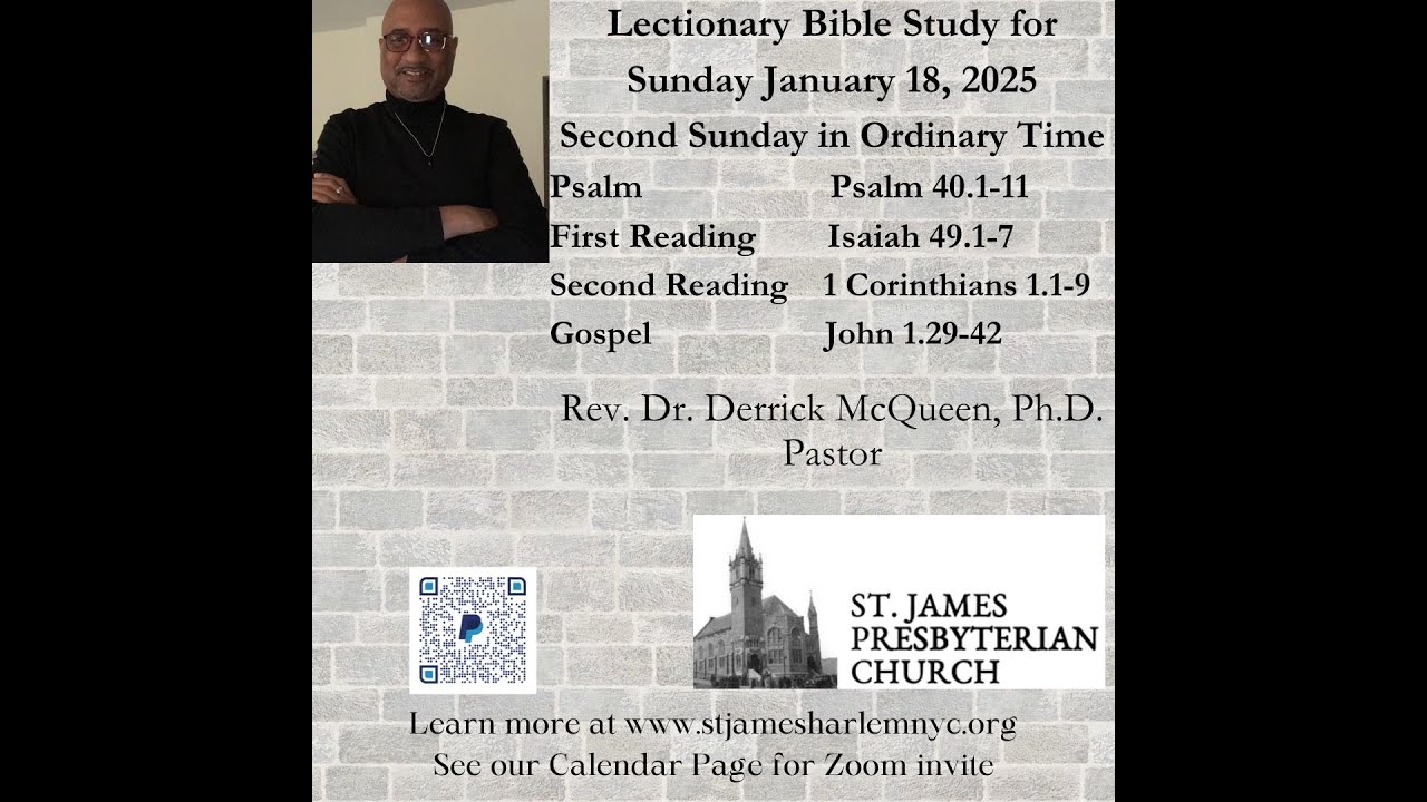 St James Lectionary Bible Study for 01 18 2026 - YouTube