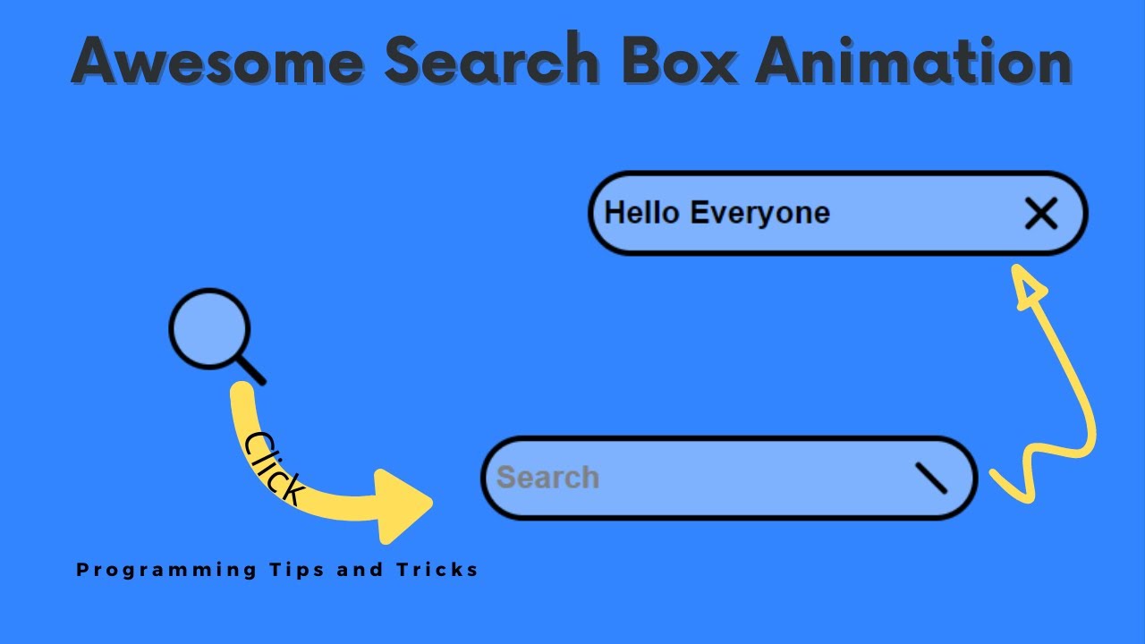 Search Box Animation Using Html Css Only Youtube 4128