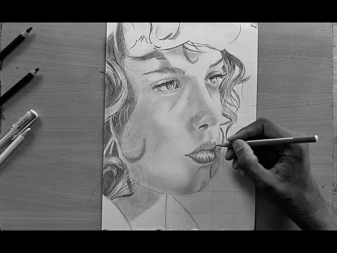 Drawing A Human Face - YouTube