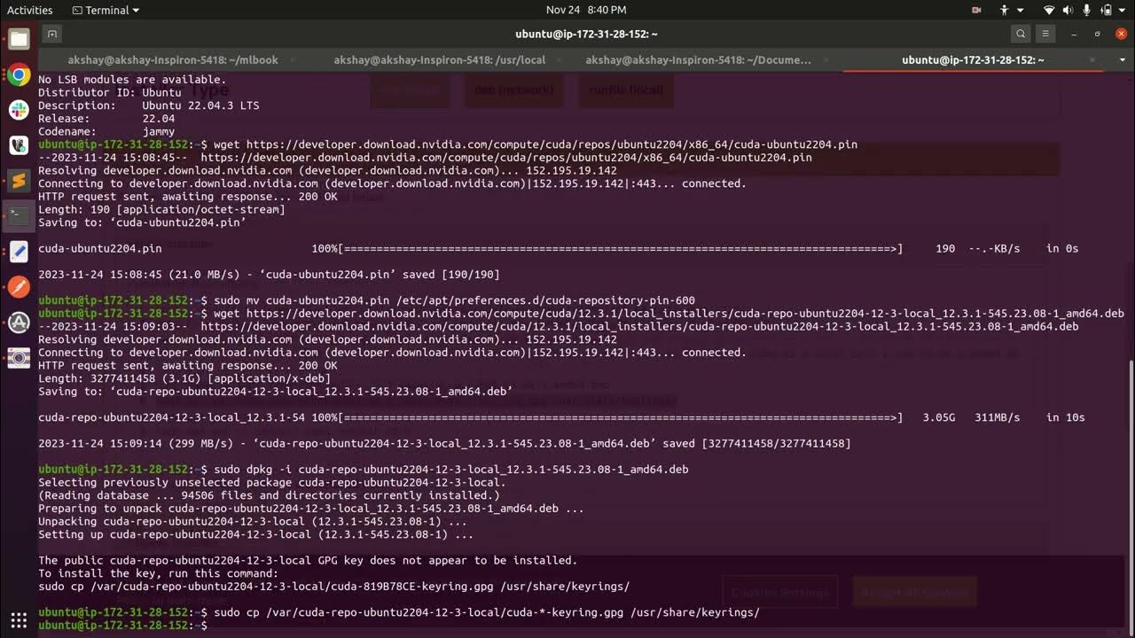Install Cuda Toolkit on ubuntu 22.04 - YouTube