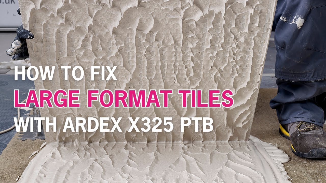 How to Tile a Floor with Large Format Tiles - YouTube