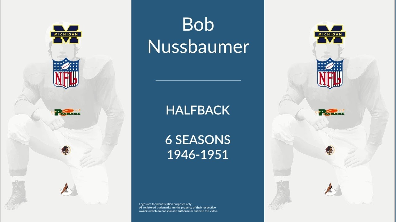 Bob Nussbaumer: Football Halfback and End - YouTube