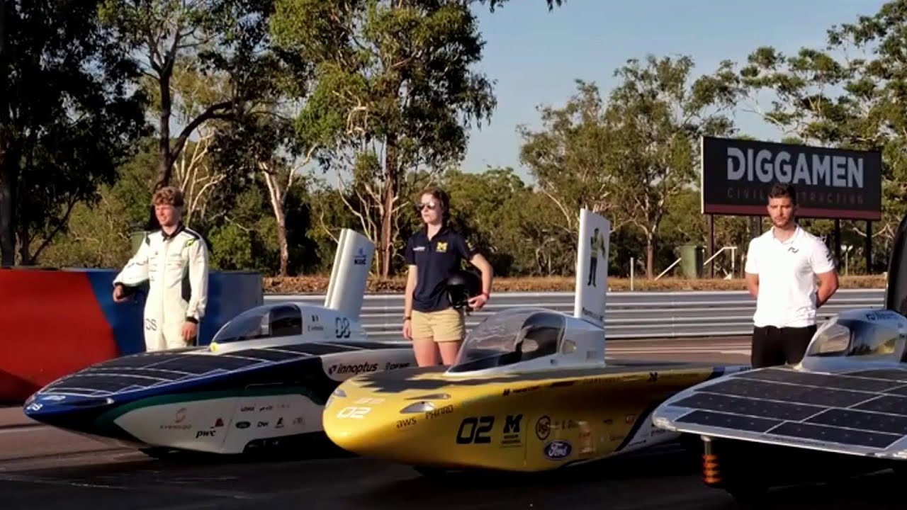 World Solar Challenge tests race cars powered by solar energy - YouTube