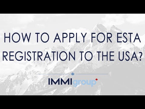 HOW TO APPLY FOR ESTA REGISTRATION TO THE USA? - UPDATED - YouTube