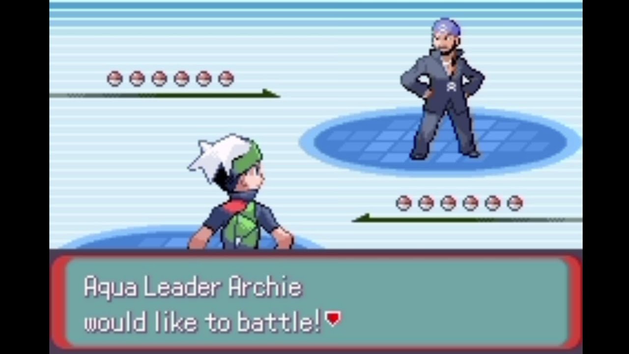 Pokemon Emerald Imperium - Team Aqua Leader Archie (Team Aqua Hideout ...