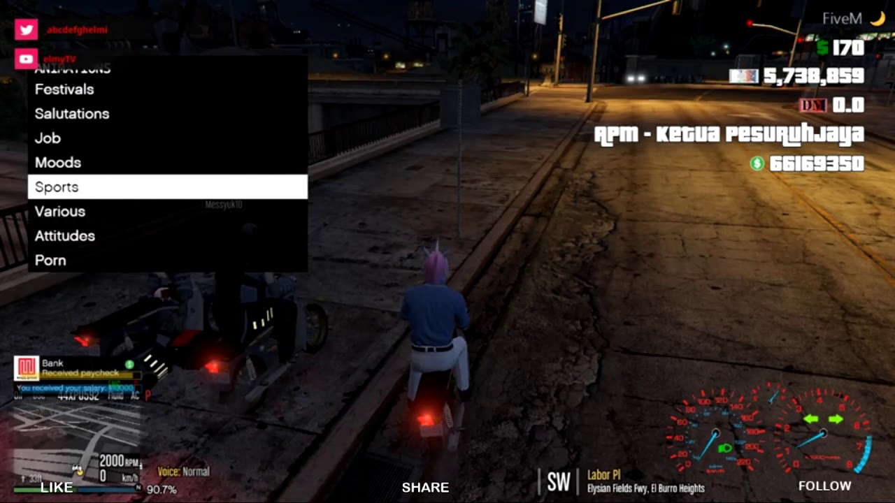 Bila kau teringin nak fly atas motor dalam GTA 5 - YouTube