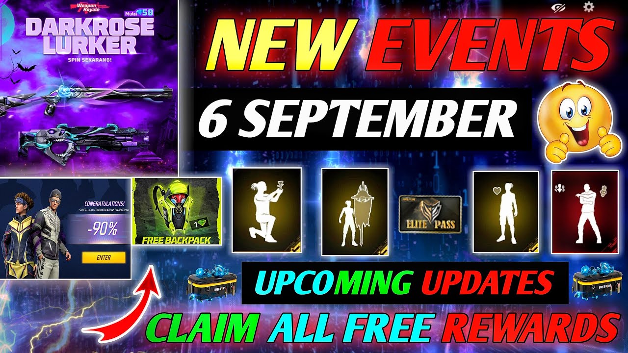FREE FIRE NEW EVENT | 6 SEPTEMBER NEW EVENT | FREE FIRE NEW UPDATE | FF ...