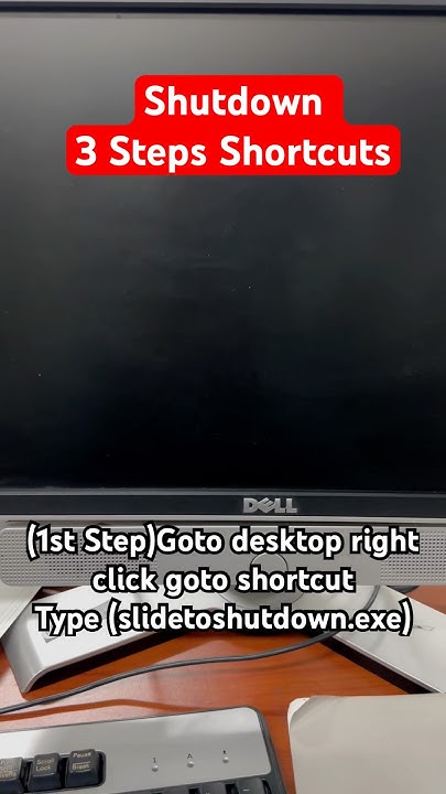 How to shutdown a Laptop/pc Using Shortcuts/ shortcuts Key For Shutdown ...