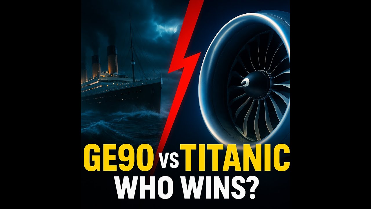 🎬 How Powerful Is an Airplane Engine? | GE90 vs Titanic | Boeing 777 ...
