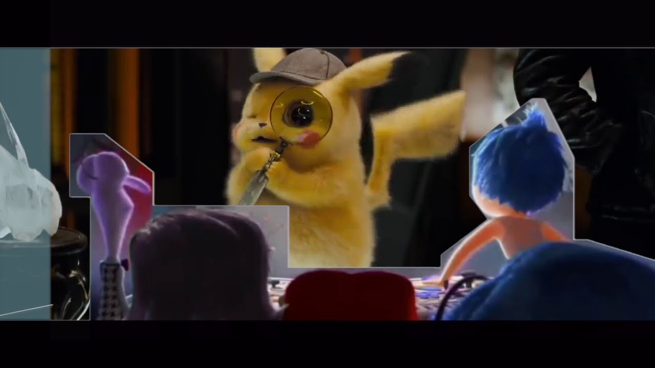 Inside Out Emotions Watching Pokémon Detective Pikachu Trailer - YouTube